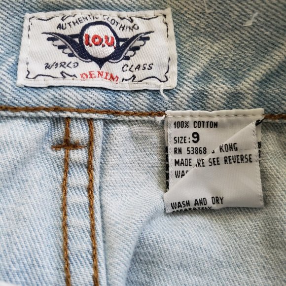 Iou | Shorts | Rare Iou Crop Denim Vintage 8s Short Size 9 | Poshmark